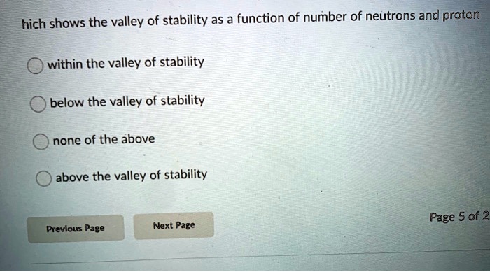 SOLVED:hich shows the valley of stability as a function of number of ... SOLVED:hich shows the valley of stability as a function of number of ...