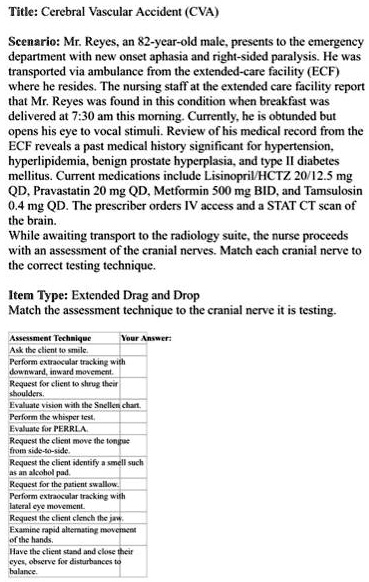 texts title cerebral vascular accident cva scenario mr reyes an 82 year ...