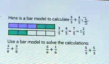 SOLVED: Here is a bar model to calculate Use a bar model to solve the ...