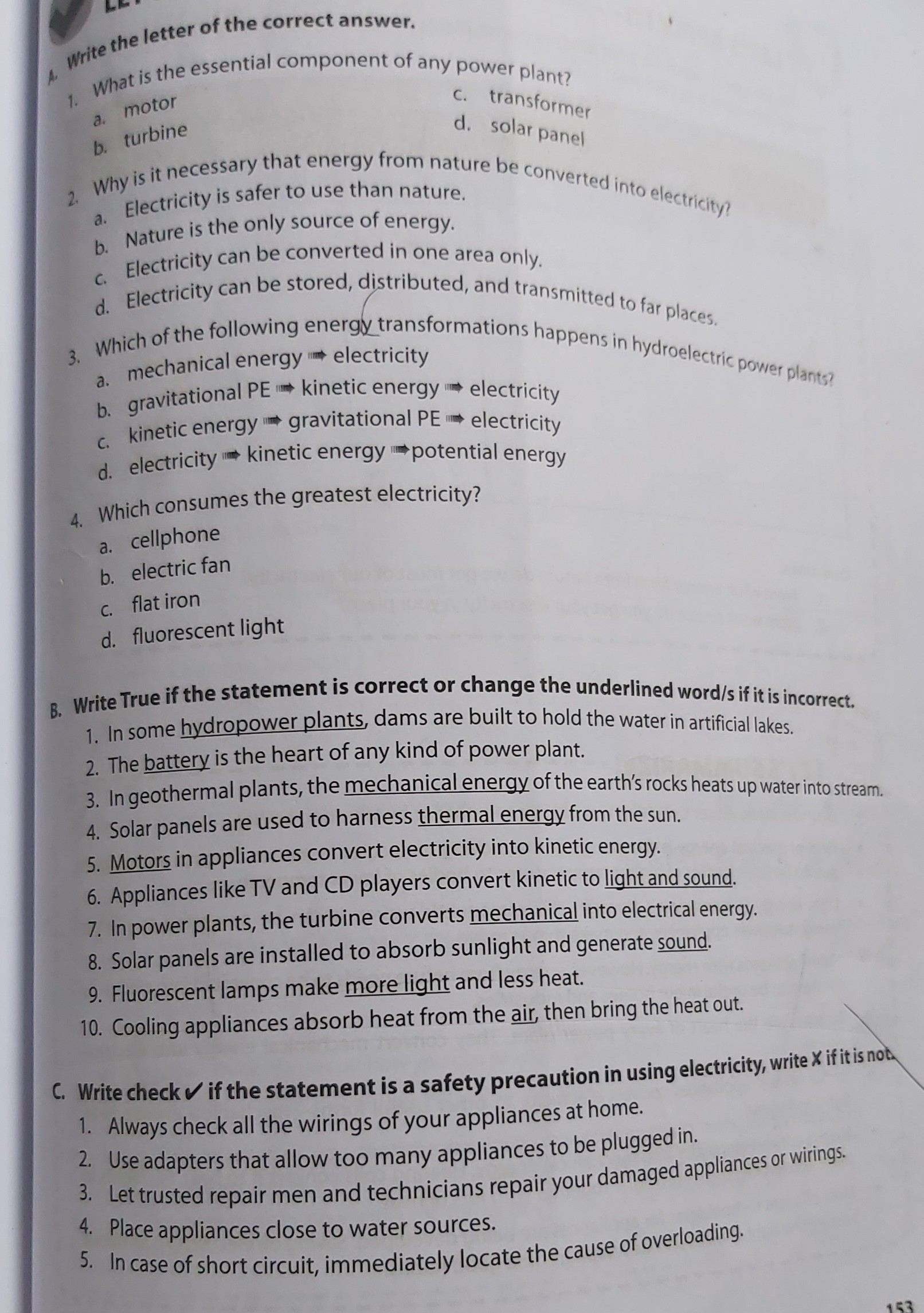 Write the letter of the correct answer. 1. What is the essential ...