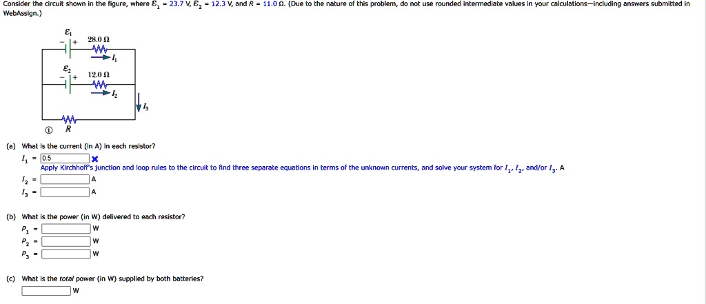 SOLVED: Consider the circuit shown in the figure, where WebAssign.) 28. ...