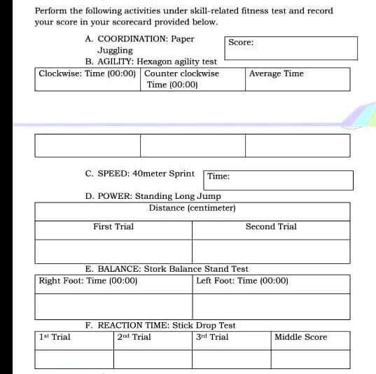 Standing Stork Balance Test