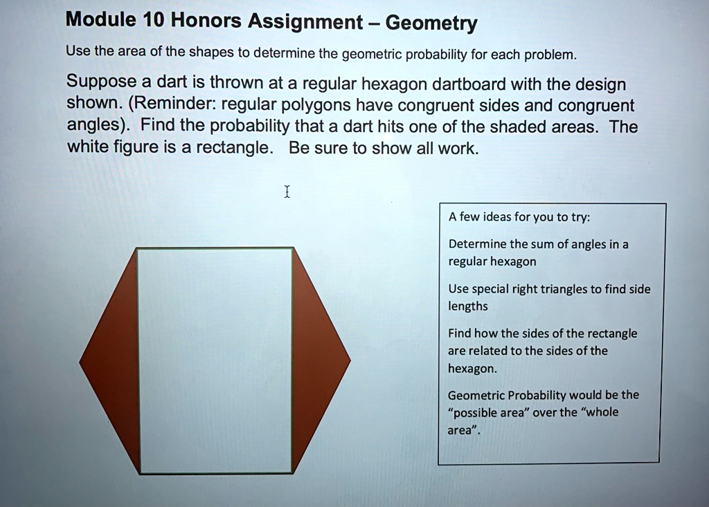 find the probability that a dart hits one of the shaded areas thank you ...
