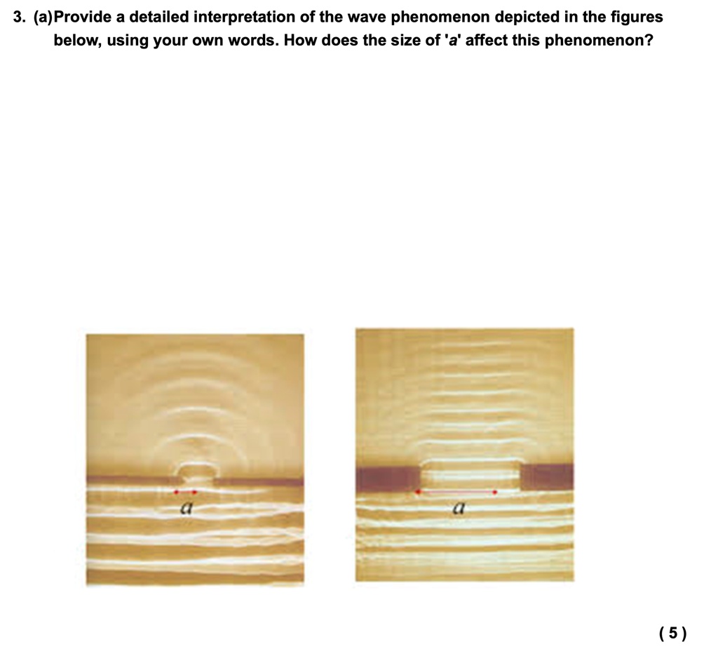 3. (a) Provide a detailed interpretation of the wave phenomenon ...