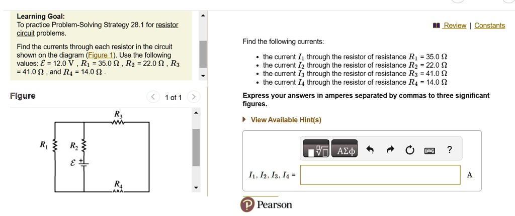 Learning Goal To Practice Problem Solving Strategy 28 1 For Resistor