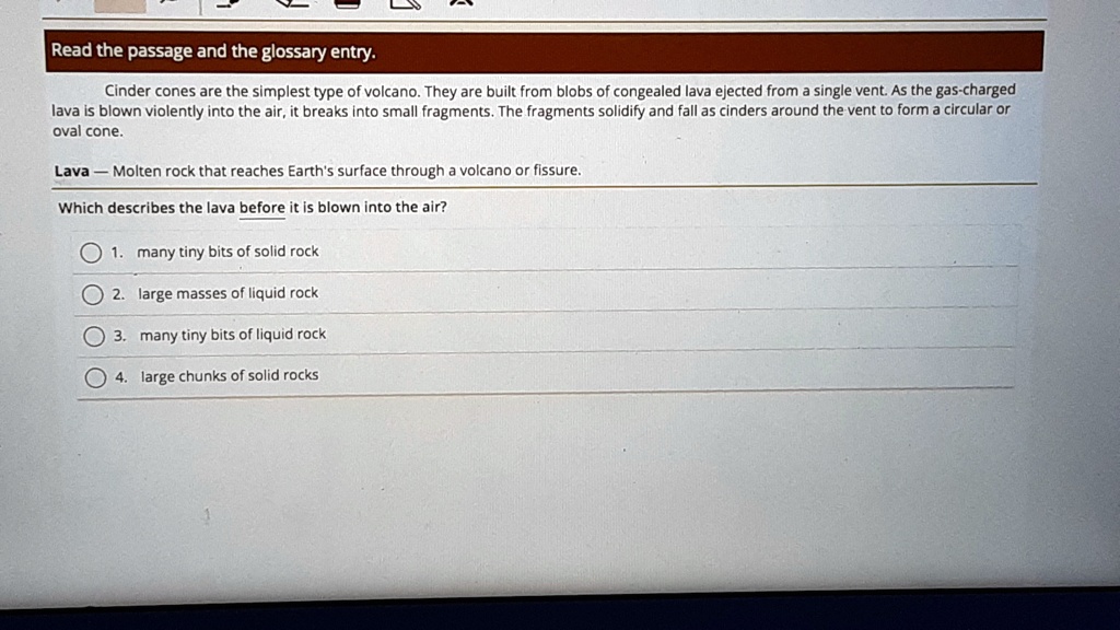 SOLVED: "Read homework Read the passage and the glossary entry: Cinder ...