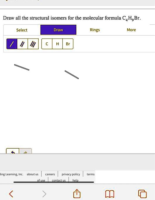 SOLVED: Draw all the structural isomers for the molecular formula C4 Hg ...
