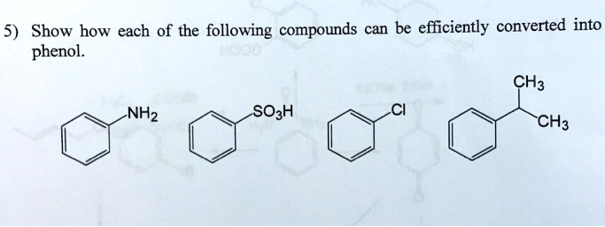5 show how each of the following compounds can be efficiently converted ...