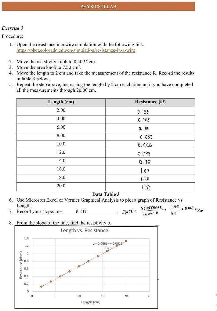 SOLVED: Could you please explain how to calculate the resistivity from ...