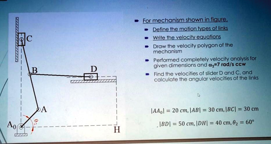SOLVED: Form mechanism shown in figure. Define the motion types of ...