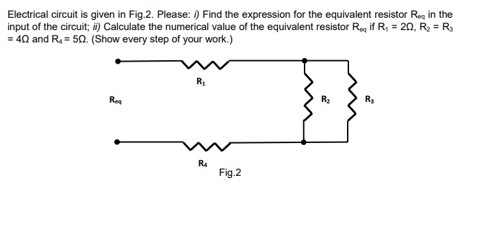 SOLVED: Please answer fast I dont have alot to time Electrical circuit is given in Fig.2 Please ...