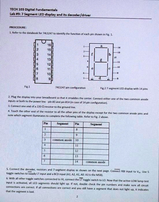 tech103 digital fundamentals lab 97segment led display and its ...