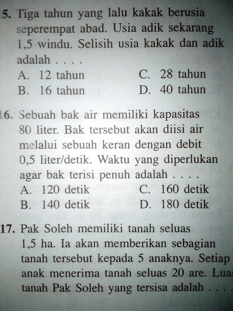 SOLVED: jawab yang baik ya kakak pake cara 5. Tiga tahun yang lalu ... SOLVED: jawab yang baik ya kakak pake cara 5. Tiga tahun yang lalu ...