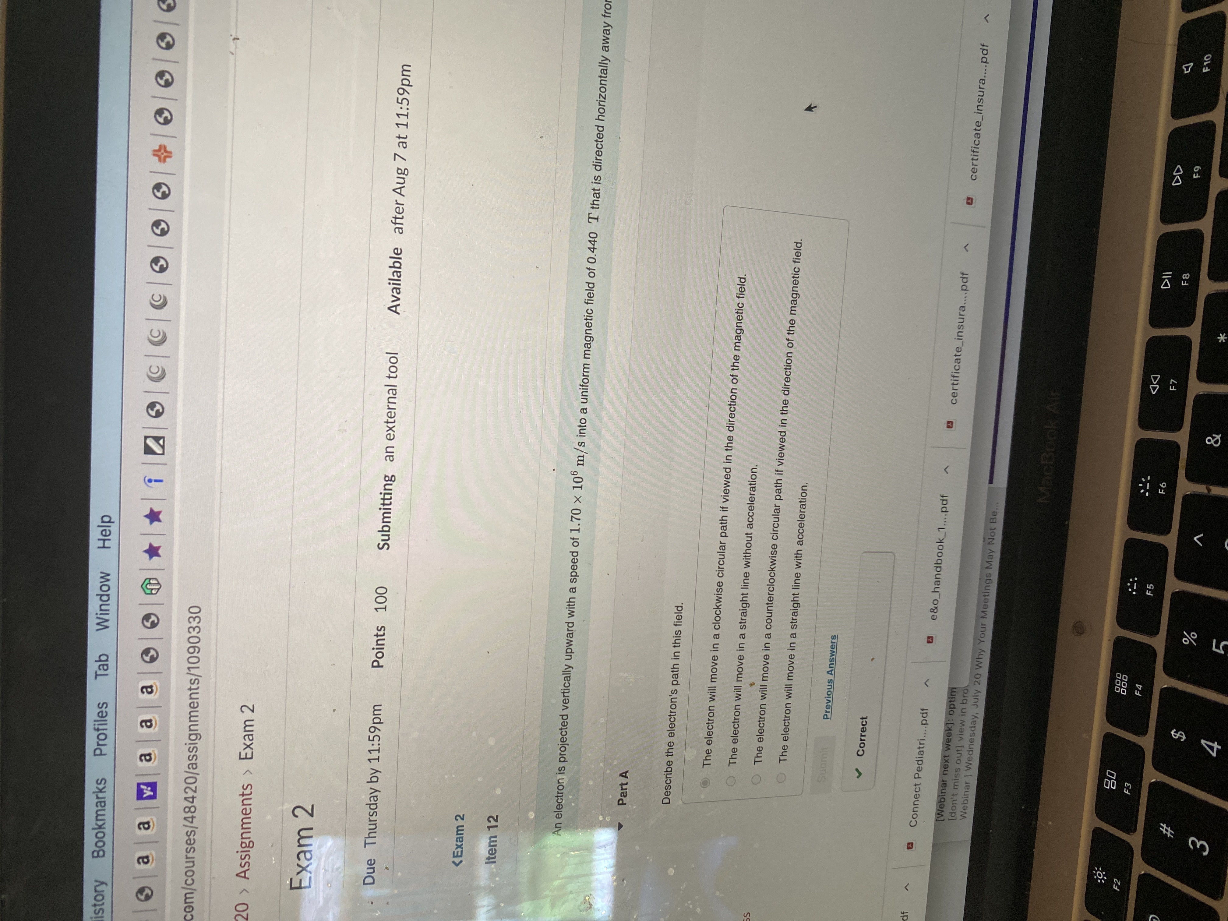SOLVED: istory Bookmarks Profiles Tab Window Help (6) |𝐚| 𝐚| v? | a |𝐚| 𝐚| 20> Assignments ...
