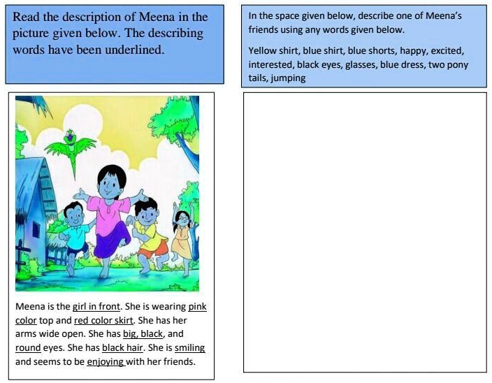 SOLVED: I don't know what the answer is. Read the description of Meena ...