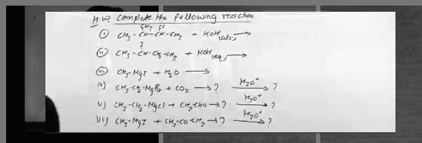 SOLVED: Complete the following reaction: CH3-CH-CH-CH3 + KOH