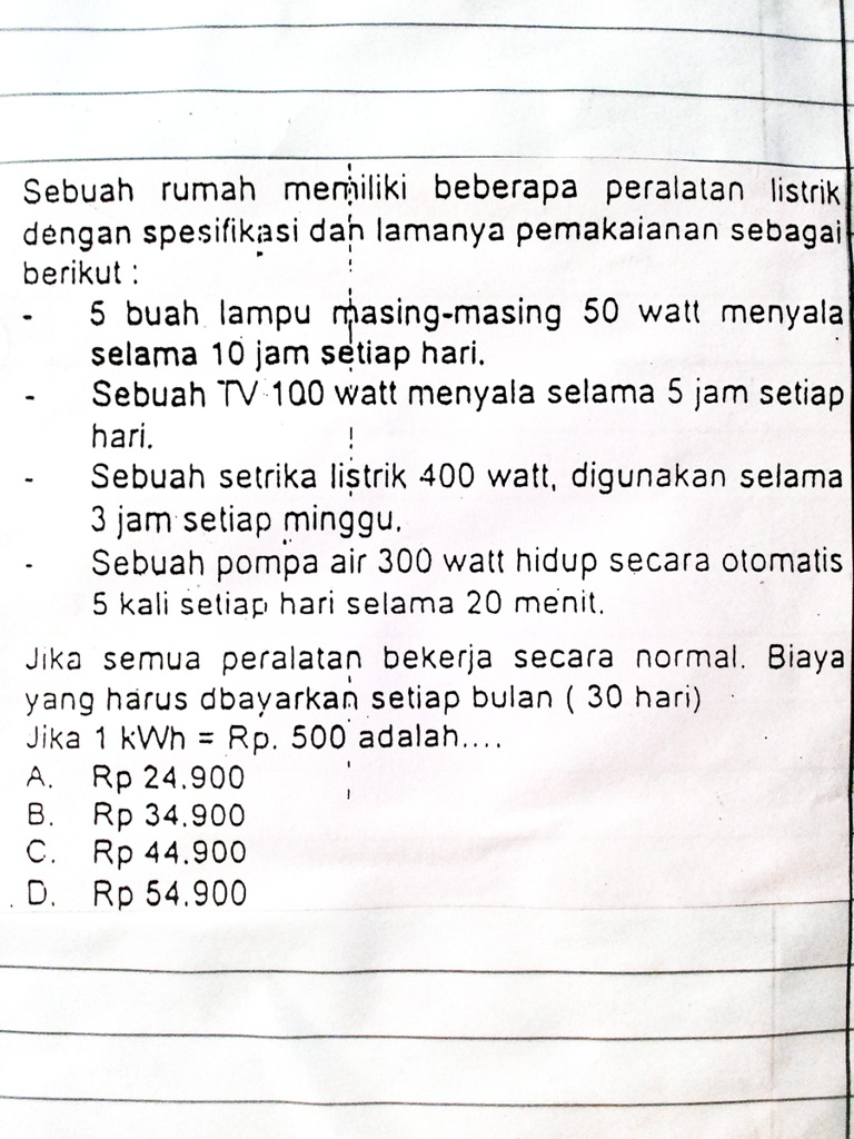 SOLVED: please jawab ini dong Pakai PEMBAHASAN juga yah:) Sebuah rumah ...