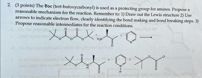 VIDEO solution: 2.3 points The Boc (tert-butoxycarbonyl) group is used ...