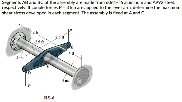 SOLVED: FBD: Draw an FBD of the lever. (Don't forget the reaction ...