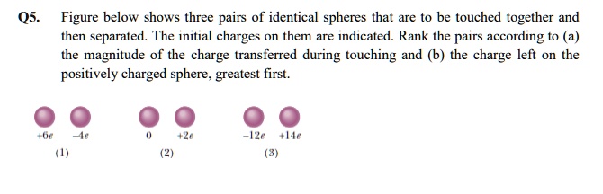 SOLVED Q5 Figure Below Shows Three Pairs 0f Identical Spheres That solved-q5-figure-below-shows-three-pairs-0f-identical-spheres-that