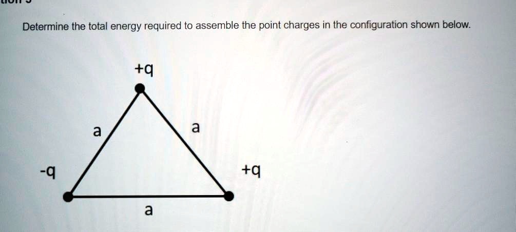 determine the total energy required to assemble the point charges in ...