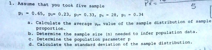 assume that you cook five sample 65 pz 023 py 0 33 px 5 28 0 34 ...