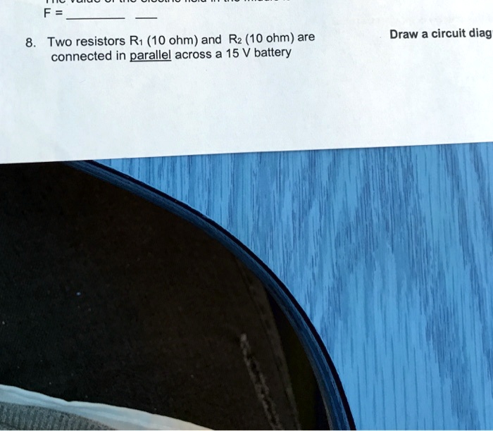 SOLVED: Two resistors Ri (10 ohm) and Rz (10 ohm) are connected in ...