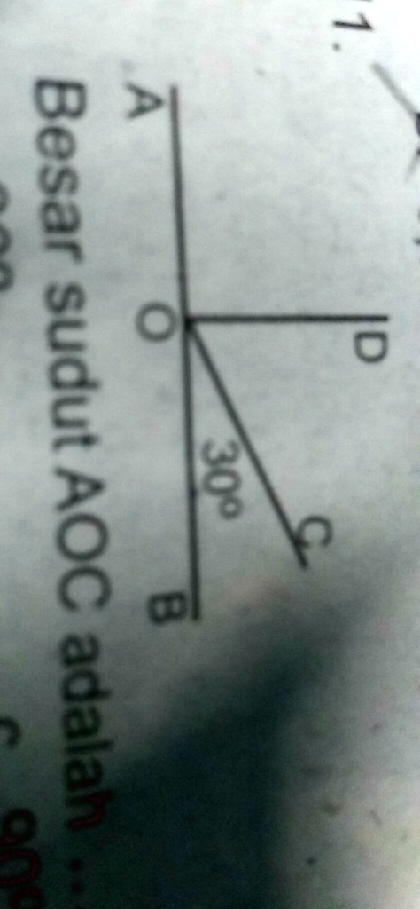 SOLVED: besar sudut AOC pada gambar adalah.... SOLVED: besar sudut AOC pada gambar adalah....