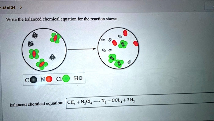 SOLVED: 118 of 24 Write the balanced chemical equation for the reaction ...
