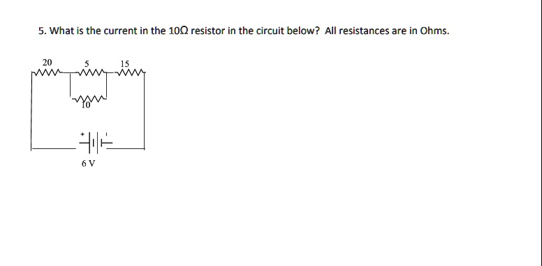 SOLVED: What is the current in the 1002 resistor in the circuit below ...