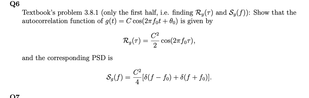 [get Answer] Q6 Textbooks Problem 3 8 1 Only The First Half I E