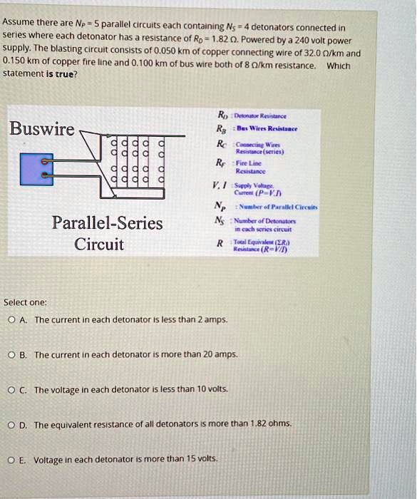 Assume there are Np = 5 parallel circuits each containing Ns = 4 ...