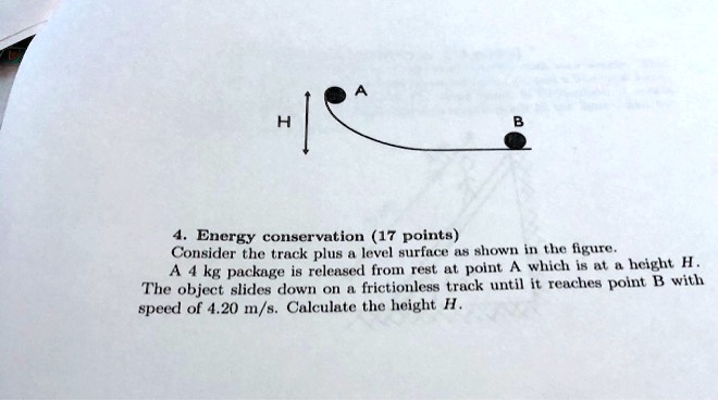energy conservation 17 pointe consicer the track plus level surface a5 shown in the figure kg ...