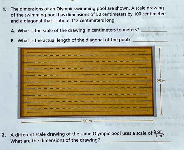 1. The dimensions of an Olympic swimming pool are shown. A...