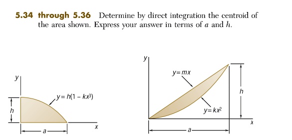 SOLVED: Only 5.36 5.34 through 5.36 Determine by direct integration the ...
