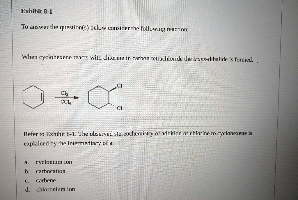 Exhibit 8-1 To answer the question(s) below, consider the following ...
