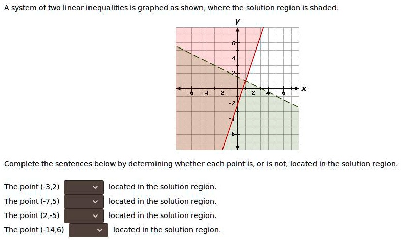 SOLVED: NEED HELP ASAP!! By the way, the choices are "is" or "is not". A system of two linear ...