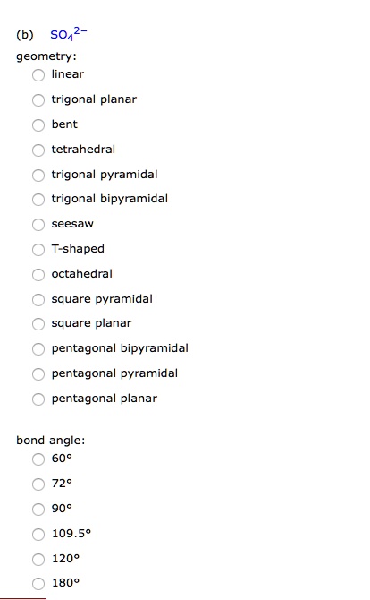 b 5042 geometry linear trigonal planar bent tetrahedral trigonal ...