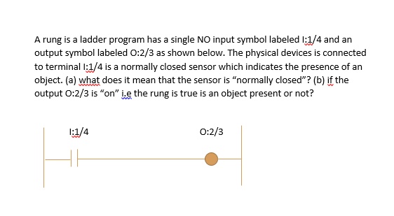 SOLVED: The difference between normally open and normally closed! A ...