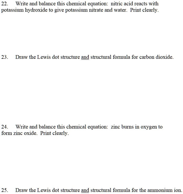 22 write and balance this chemical equation nitric acid reacts with ...