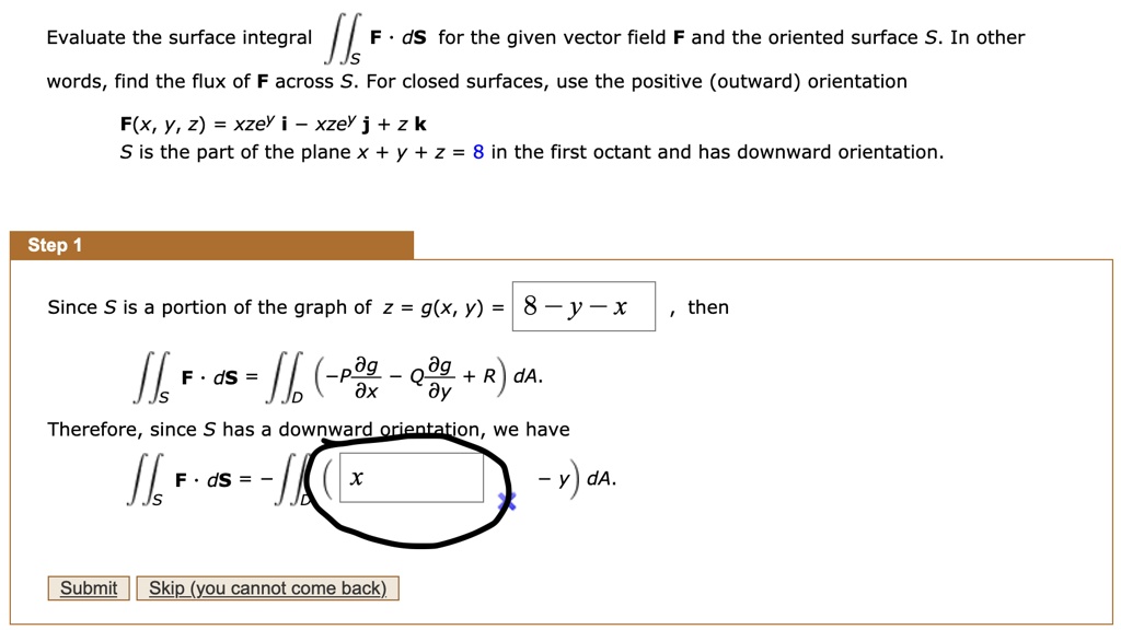 Solved Evaluate The Surface Integral Ds For The Given Vector Field F And The Oriented Surface S