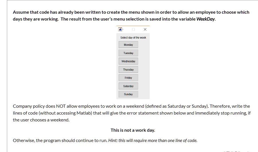 SOLVED: In matlab please Assume that code has already been written to ... SOLVED: In matlab please Assume that code has already been written to ...