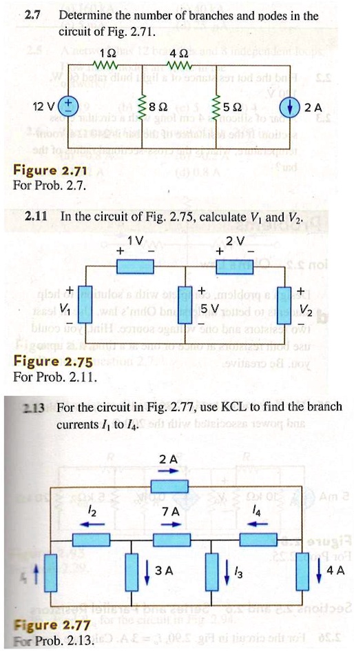 determine the number of branches and nodes in the circuit 27 determine the number of branches ...