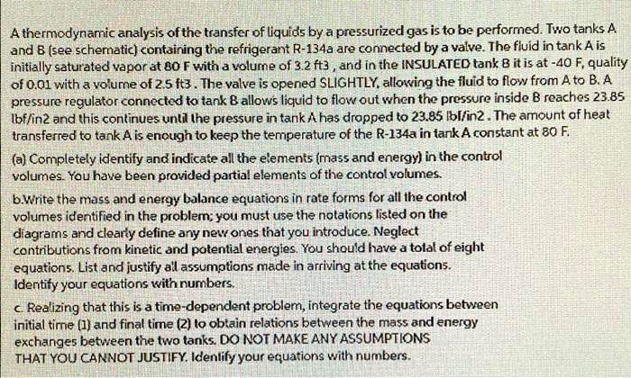 A thermodynamic analysis of the transfer of liquids by a pressurized ...