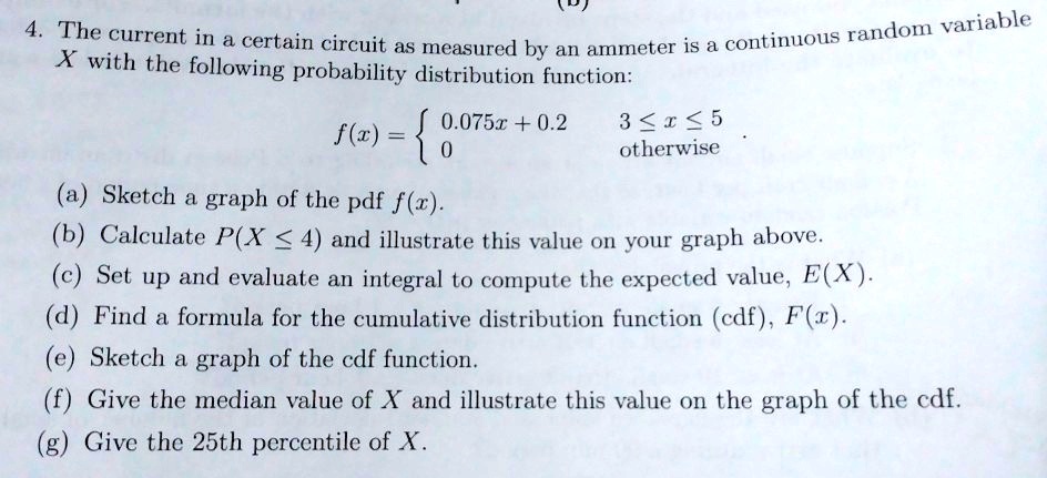 4. The current in a certain circuit as measured by an ammeter is a ...