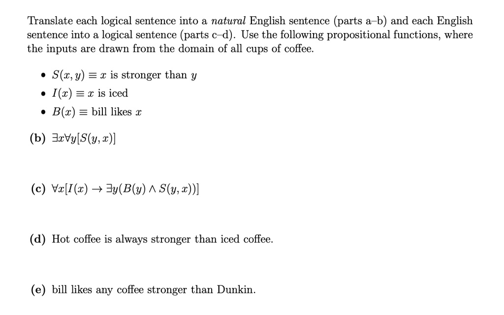 SOLVED: Discrete math Translate each logical sentence into a natural ...