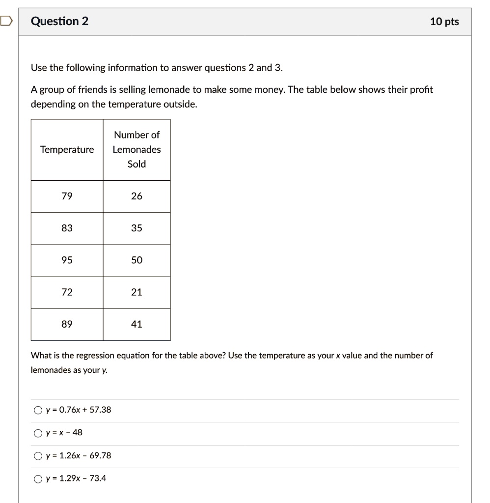 SOLVED: Use the following information to answer questions 2 and 3. A ...
