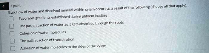 1point resultof the following choose all that apply bulk...