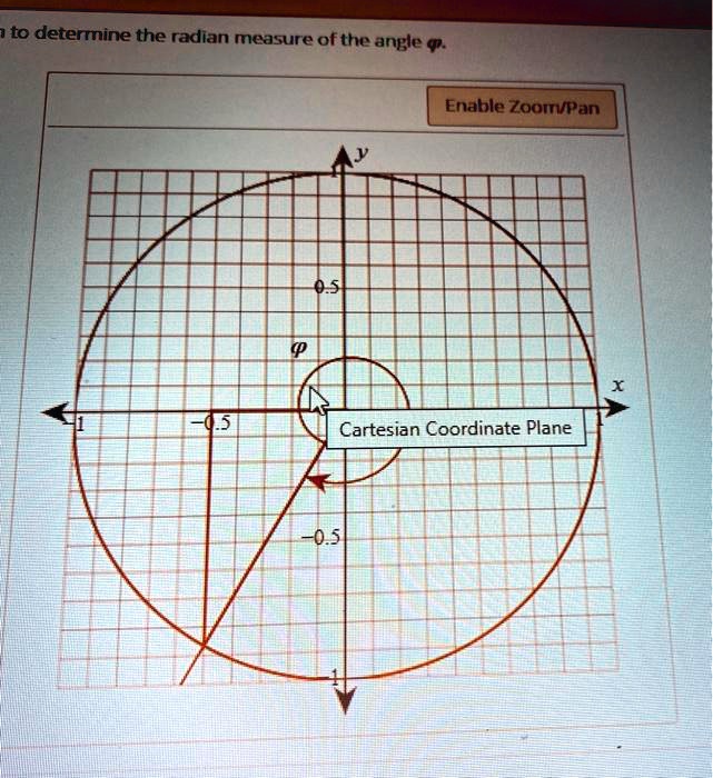 SOLVED: 1to determine the radian measure of the angle Enable ZoonPan ...