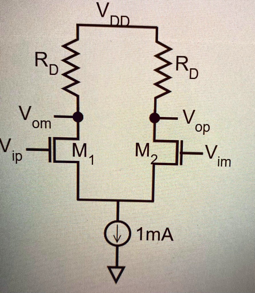 A fully differential amplifier is shown. The differential output of the ...